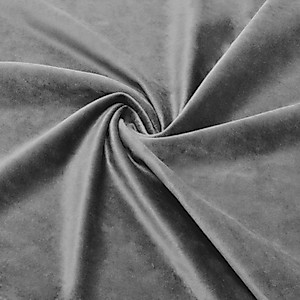 KithKasa Velvet Dining Upholstered Sets of 2 Mid-Century Modern Chair with Gold Legs for Kitchen Room, Gray