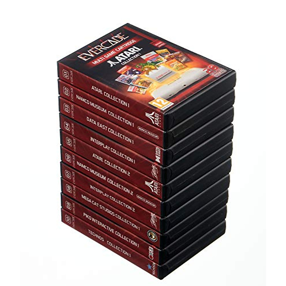 Evercade Premium Pack [EU] Includes 3 Cartridges: Atari Volume 1, Namco Museum Volume 1, and Interplay Volume 1