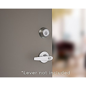 Kwikset 660 Single Cylinder Deadbolt featuring SmartKey Security in Satin Chrome