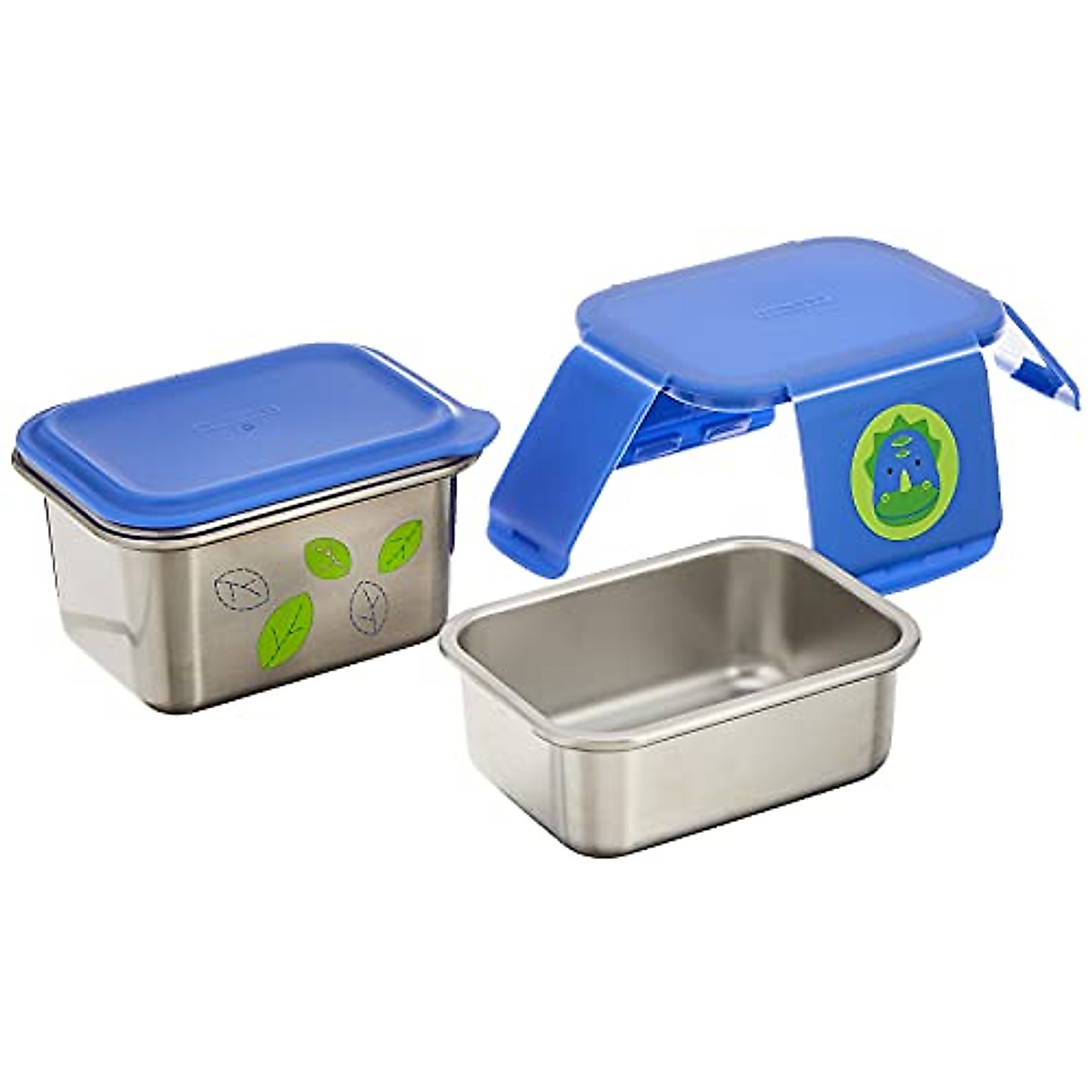 Skip Hop Toddler Stainless Steel Lunch Box Kit, Zoo, Dino