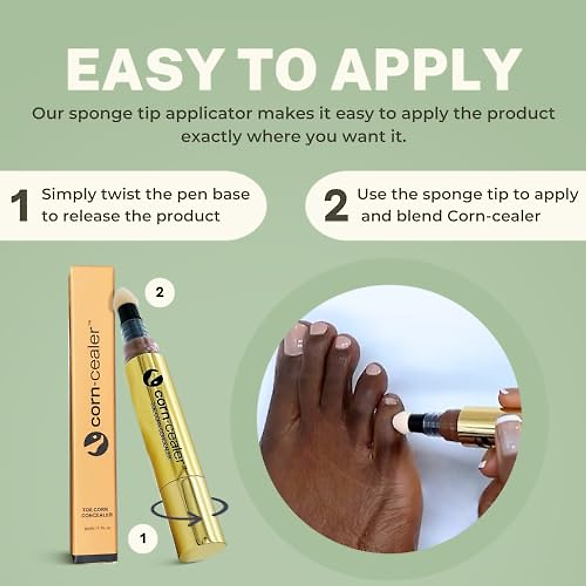 CORN-CEALER | Toe Corn Makeup | Instantly Hide Toe Corns | Concealer For Toe Corns (Shade-NUTMEG)