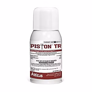 Piston TR Greenhouse Fogger (2oz Can) by Atticus (Compare to Pylon) - Total Release Chlorfenapyr Insecticide/Miticide - Controls Mites, Thrips, Caterpillars, and Adult Fungus Gnats
