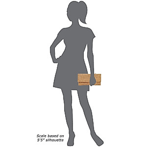 JNB Metallic Cork Clutch, Gold