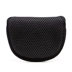 barudan golf Mesh Lightweight Putter Cover Mallet Putter Headcover Club Protector for Odyssey 2ball Scotty Cameron Futura Ping Taylormade 4 Colors Option Black Blue red Grey (Black)