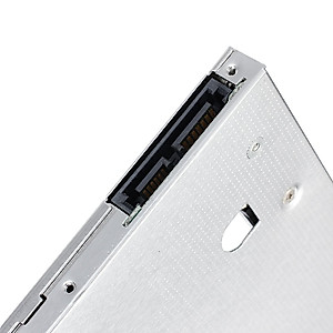 SATA Hard Drive Caddy, Universal 9.5 mm SATA to SATA 2nd SSD HDD Hard Drive Caddy Adapter Tray Enclosures for DELL HP Lenovo ThinkPad ACER Gateway ASUS Sony Samsung MSI Laptop