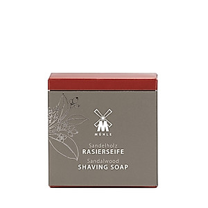MÜHLE SHAVE CARE Shaving Soap Trio - Aloe Vera, Sea Buckthorn, & Sandalwood Luxury Shaving Soaps for Men, Rich Lather, Lightly Scented, 75g