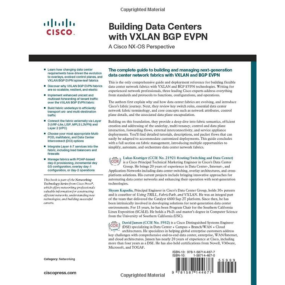 Building Data Centers with VXLAN BGP EVPN: A Cisco NX-OS Perspective (Networking Technology)