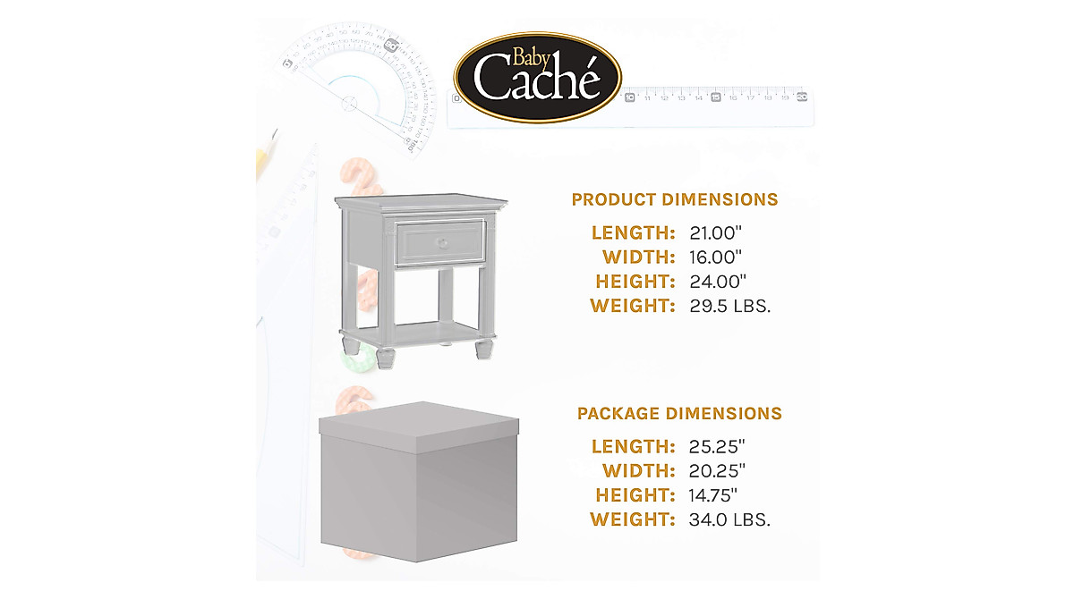 Baby Cache Montana Nightstand in Brown Sugar – Safe, Heirloom Quality ...