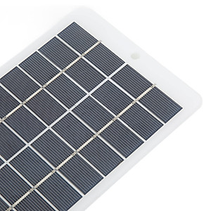 Solar Panel, 5W 12V Portable High Efficiency Solar Module Polycrystalline Solar Power Panel with DC Interface, Energy Saving Solar Charger Panel for Emergency Lights, Small Solar Energy Systems