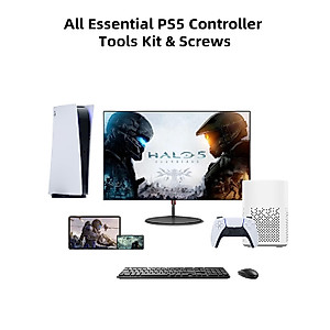 39 PCS PS5 controller Joysticks Part Replacement Thumbsticks with Repair Screwdriver Kit for PS5 controller DualSense Non-drift Controller with 4 Joystick, 4 Thumbstic