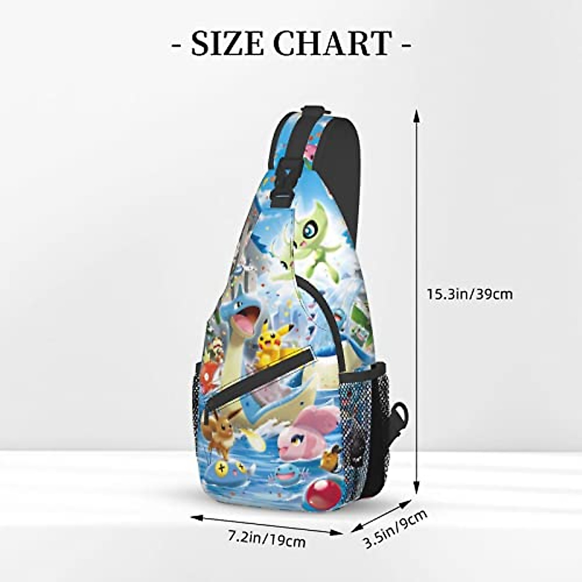 Fuyeyoso Outdoor Sport Cartoon Cross Chest Bag Sling Backpack Travel Hiking Chest Bag Daypack For Women Men