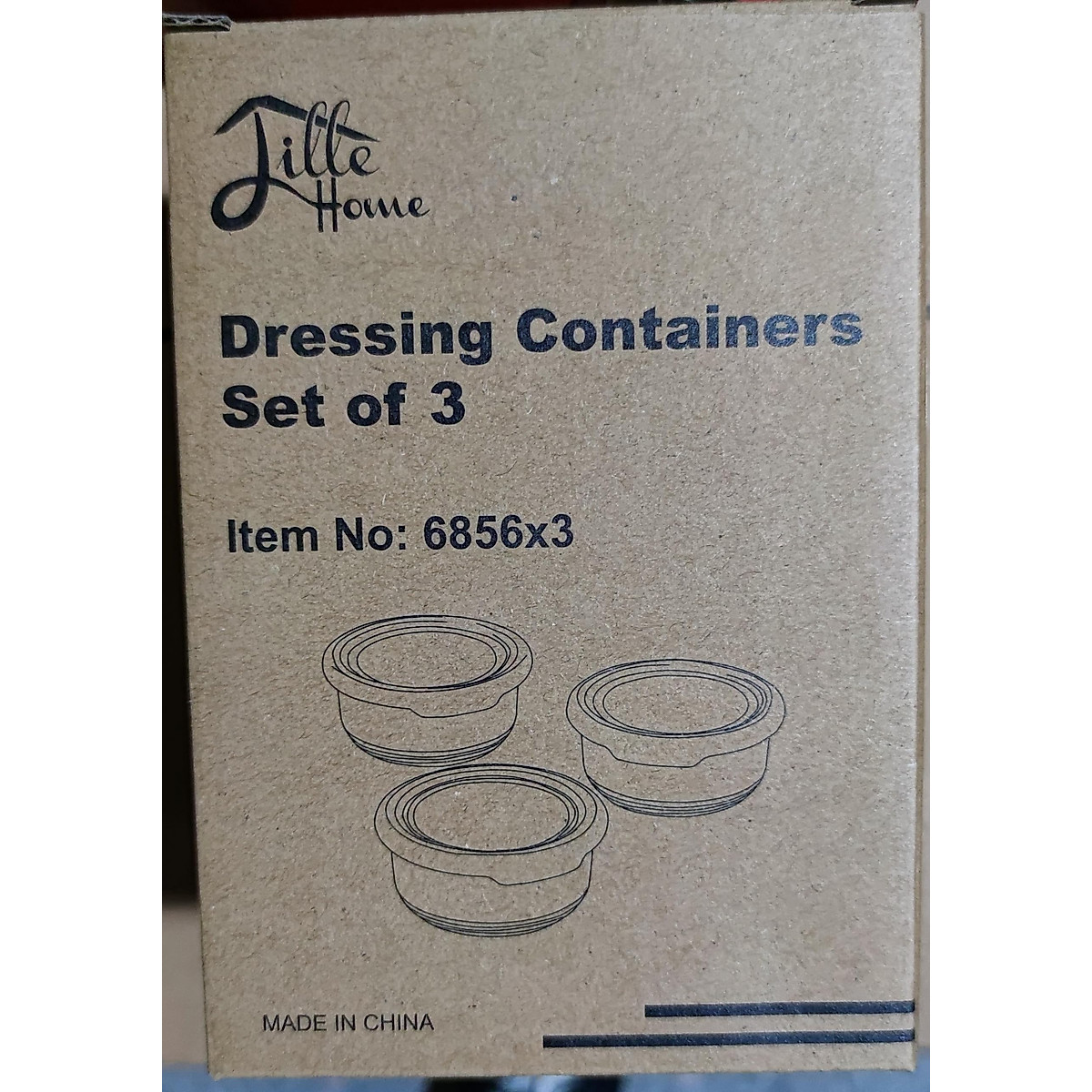 Lille Home 7.5 OZ Dressing Containers for Condiments, Salad Dressing, Dips, Stainless Steel Dipping Sauce Cups, Mini Food Storage with Lid, Set of 3, Leakproof, BPA Free