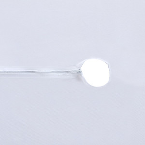 Fitable Table Cover Outdoor and Indoor Tablecloth - Washable Waterproof Wrinkle Free Table Cloth with Zipper and Umbrella Hole for Spring/Summer/Party/Picnic/BBQS/Patio White 60R