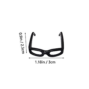 TOYANDONA 60pcs Doll Glasses, Miniature Doll Eyeglasses Mini Doll Costume Accessories for Dollhouse Crafts