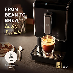 Tchibo Single Serve Coffee Maker - Automatic Espresso Coffee Machine - Built-in Grinder, No Coffee Pods Needed - Comes with 2 x 17.6 Ounce Bags of Whole Beans