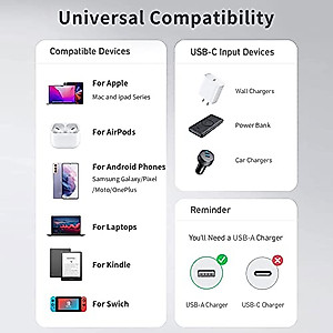 Magnetic Charging Cable 3A Fast Charging(3 Pack,3.3/6.6/6.6ft) 3 in 1 Magnetic Phone Charger Cable with LED Light, Nylon Braided Magnetic Cable, Data Transfer Cord for iProduct/USB-C/Micro-USB Device