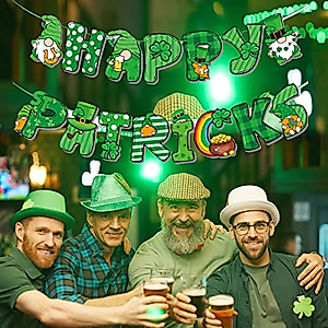 St. Patrick's Day Decorations Party-Ornaments - Irish Holiday Alphabet Banner, Saint Patricks Day for The Home Decorations