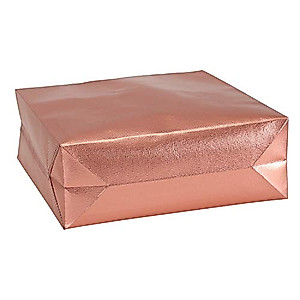 Tosnail 20 Pack Large Reusable Grocery Bags Shopping Tote Bag with Handle Present Bag Gift Bag for Weddings, Birthdays, Party, Event - Rose Gold