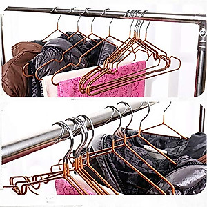 Clothes Hangers Color Stainless Steel Rubber Hangers for Clothes Poles Non-Slip Drying Racks Drying Racks Outdoor Drying Racks 10pcs Hanger Space Saver (Color : B)