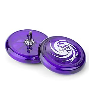 MAGICYOYO Looping GHZ Responsive Yoyo for Kids, 2A Starter Yoyo for Beginner, Easy to Play Basic String Tricks, with 6 Replacement Strings, Yo-Yo Glove, Bag (Purple)