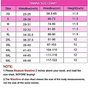 YIANNA Waist Trainer for Women Tummy Control Latex Underbust Waist Cincher Corset Sport Girdle Hourglass Body Shaper,(Black, XS)