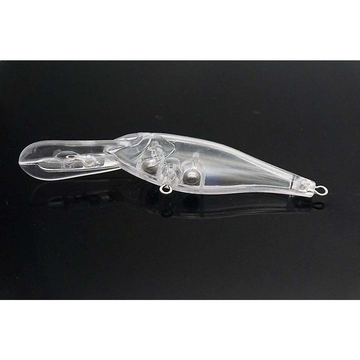 10PCS Unpainted 9.8cm 8.53g topwater Minnow Fishing Lure Crankbait Artificial Hard Bait Carp Pike Bass Wobblers Deep Diving Fishing jerkbait 8195 Free Eye