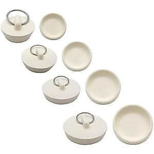 Gadgetime USA 5 Pieces Bathtub Stopper - Five Sizes - Pool Plugs - Shower Rubber Drain for Kitchen, Bathtub, Sink, Pool & Laundry
