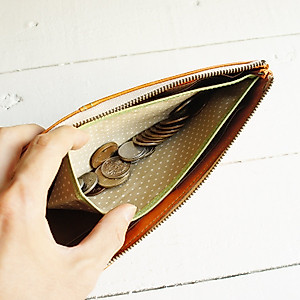 Women's Wallet, Horse Leather, Made in Japan (red)