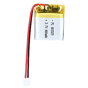 AKZYTUE 3.7V 400mAh 802525 Lipo battery Rechargeable Lithium Polymer ion Battery Pack with PH2.0mm JST Connector