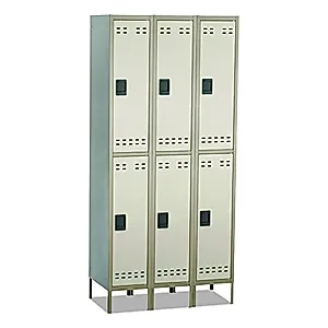 Safco Products Double Tier Locker,3 Column, Tan
