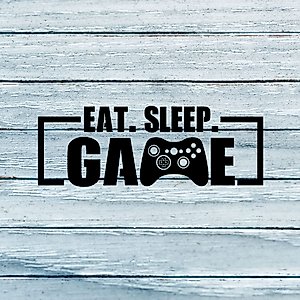 Gaming Wall Sticker - Tumbler Laptop Kitchen Bottle Car Window Home Decor Decoration - Video Game Controller Gamer Gamepad Console Vinyl Decal SMSV946