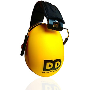 DECIBEL DEFENSE Professional Safety Ear Muffs - 37dB NRR - The HIGHEST Rated & MOST COMFORTABLE Ear Protection for Shooting & Industrial Use - PROFESSIONAL HEARING PROTECTION (SAFETY YELLOW)