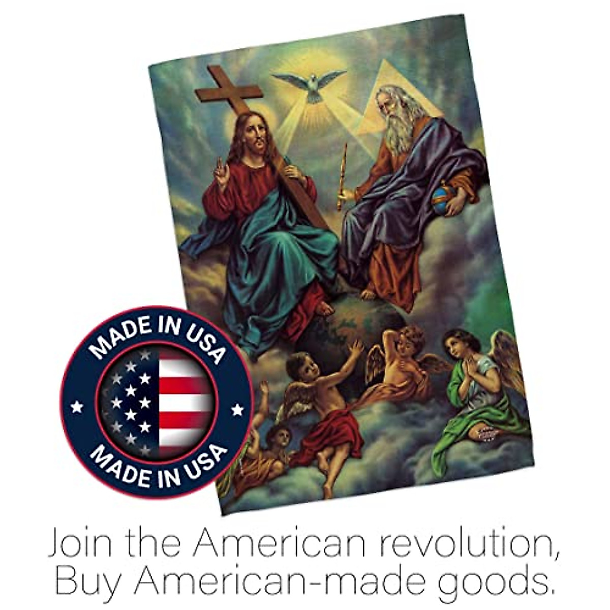 Ornament Collection The Holy Trinity Garden Flag Religious Faith Hope Grace Peace Dove Christian Religion Easter House Decoration Banner Small Yard Gift Double-Sided, Made in USA