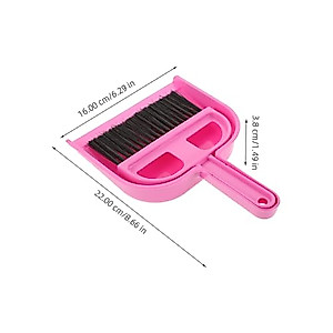 Levemolo 1 Set Pet Cleaning Tool Liner Broom Floor Scrub Brush Lint Remover Dog Shampoo Portable Cleaning Brush Scrub Brushes for Cleaning Cage Toys Outdoor Hideout Dryer Plastic Rosy