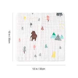 Verster Muslin Burp Cloths 5 Pack, 11.8x11.8”, Colorful Burp Cloths Baby Girl, Burp Cloths Baby Boy, Burping Cloths for Babies, Burp Cloths, Muslin Washcloths, Burp Clothes