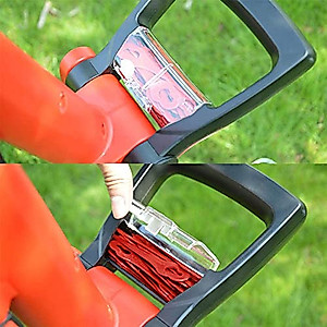 Aoerway Grass Blades Replacement Pack of 100 Plastic Red Strimmer Blades 83mm for Lawn Mower Home Garden Tool