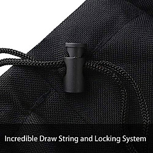 High Back Patio Chair Covers Waterproof Heavy Duty Stackable Outdoor Bar Stool Cover Black Patio Furniture Covers Outside Lounge Deep Seat Covers, Large Tall Lawn Chair Covers, High Back-2 Pack, Black