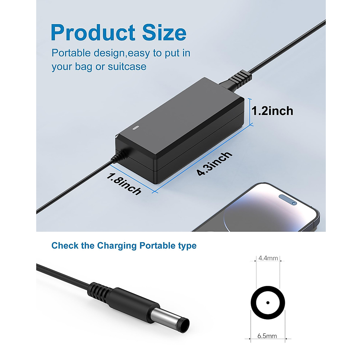 for Samsung Monitor Power Cord DC 14V 4A for Samsung SyncMaster 32” 27" 24" 22" 23" 20" 19" 18" 17" 15” Screen LED LCD TFT Monitor TV Power Supply Cord