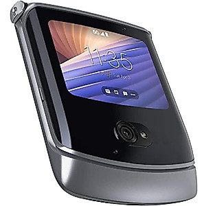 Moto Razr 5G 2020 (256GB, 8GB) 6.2" Flip P-OLED, Snapdragon 765 5G, 2800mAh Battery, 48MP Camera (Fully Unlocked for AT&T, T-Mobile, Verizon, Global) XT2071-2 Silver (Renewed)