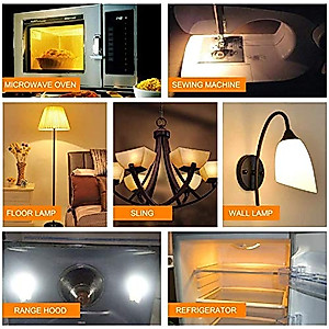 SZHZBZW E17 Led Bulb Kei 125V 40W Equivalent Microwave Oven Light Appliance Bulbs Non-Dimmable Daylight White 6000K 2 Pack