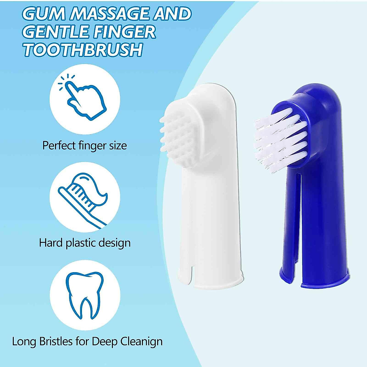 Best Dog Toothbrush & Toothpaste Kit for German Shepherd Pit Bull and Other Mixed Breed Dogs Dogs - Natural Ingredients Reduce Plaque, Whiten Teeth, Freshen Breath