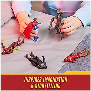 DC Comics, The Flash Ultimate Figure Set (Amazon Exclusive), 5 Action Figures with Accessories, 4-inch Collectible Kids Toys for Boys and Girls 3+
