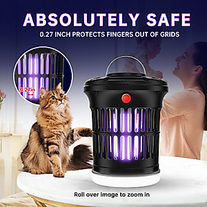 Bug Zapper Mosquito Zapper Outdoor,30W Mosquito Killer Outdoor IPX4 Waterproof, High Powered 4200V Electric Mosquito Zapper, with LED Light,Fly Trap for Home Garden Patio