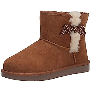 Koolaburra by UGG Unisex-Child T Victoria Mini DOTS Boot, Chestnut, 7 Toddler