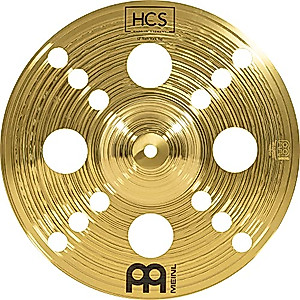Meinl 12" Trash Stack Cymbal Pair with Holes - HCS Traditional Finish Brass for Drum Set, Made In Germany, 2-YEAR WARRANTY (HCS12TRS)