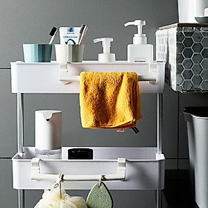 Towel Rack for Cabinet, Over Door Towel Rack, Towel Bar Holders, Bathroom Towel Holders, Dishcloth Storage Rack, 9.45 x 2.35 x 2.76 Inch Universal, for Kitchen Bathroom Over Cabinet Cupboard