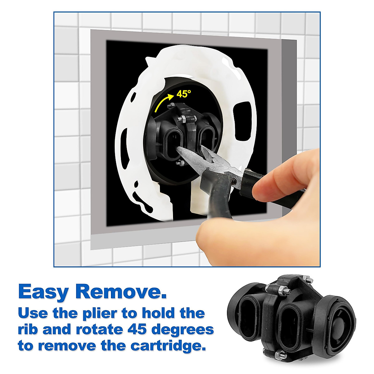 GP1144925 Cartridge Compatible with Kohler High Flow 3/4" K-2971 and K-306 Pressure Balance Valves,Also Replacement for 79703,Aftermarket Part