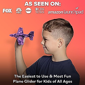 Foam Glider: Easter Basket Stuffers for Toddler to Teens - Fun Safe & Easy to Throw Girl Toys & Boy Sports Toys Age 4 5 6 7 8 9 10 11 12 - Unique Toy Easter Gifts for Girls & Outdoor Games for Kids
