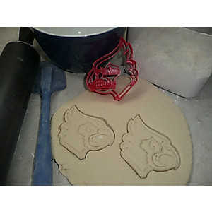 YNGLLC CARDINAL HEAD RED BIRD FACE DETAILED COOKIE CUTTER MADE IN USA PR4603