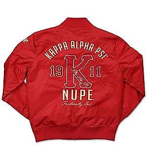 Kappa Alpha Psi M2 Bomber Jacket [4XL] Crimson Red